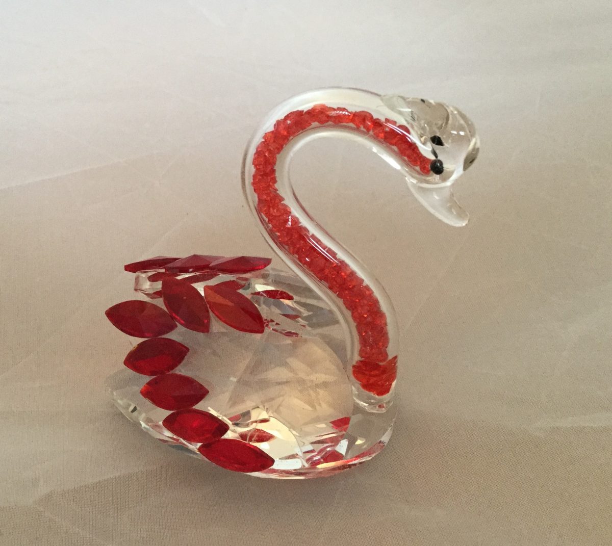 Crystal Glass Swan Crystal Ts
